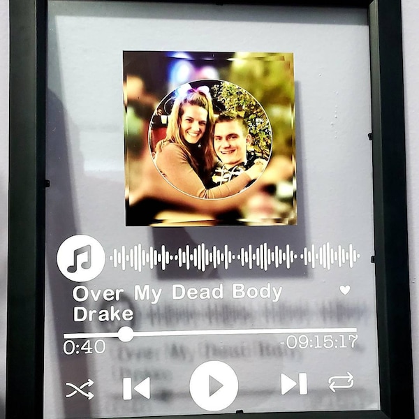 Personalized Music Album Cover With QR Code for Anniversary, Birthday ...