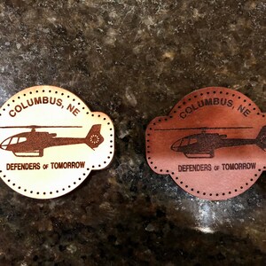 Square Leather Patch Monogram Leather Patch Backpack | Etsy