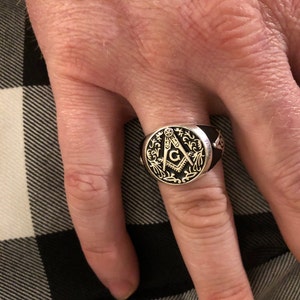 Past Master Ring Signet Ring Masonic Freemason Jewelry Master | Etsy