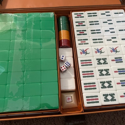 MUTI COLOR Chinesewith Numbers 144 Tiles Mah Jong Set With Portable ...