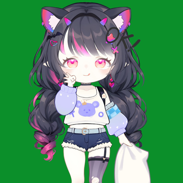 Live2d Model: Candy Yami - Vtuber Model FULLY RIGGED - Ready to Use ...