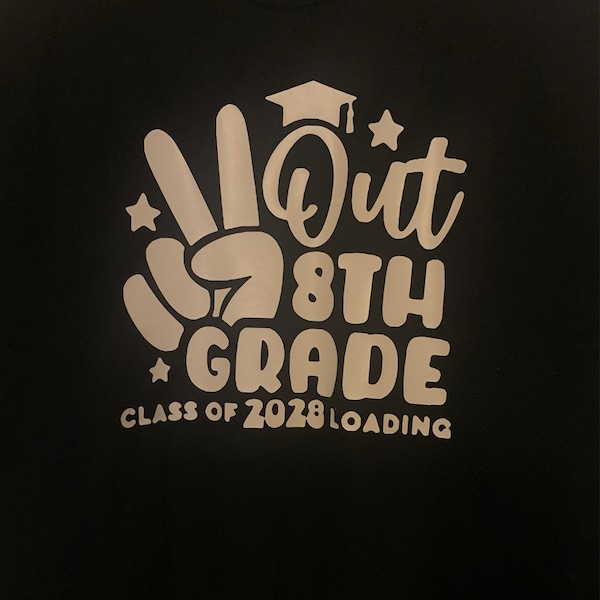 Peace Out 8th Grade Graduation PNG 8th Grade Middle School Grad 2025 ...