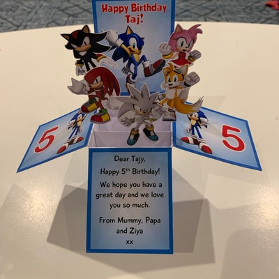 Sonic the Hedgehog Card-in-a-box - Etsy Australia