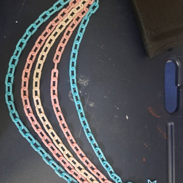 Colorful Layered Clip-on Chain, Cute Wallet Chain, Rainbow Pride Color ...