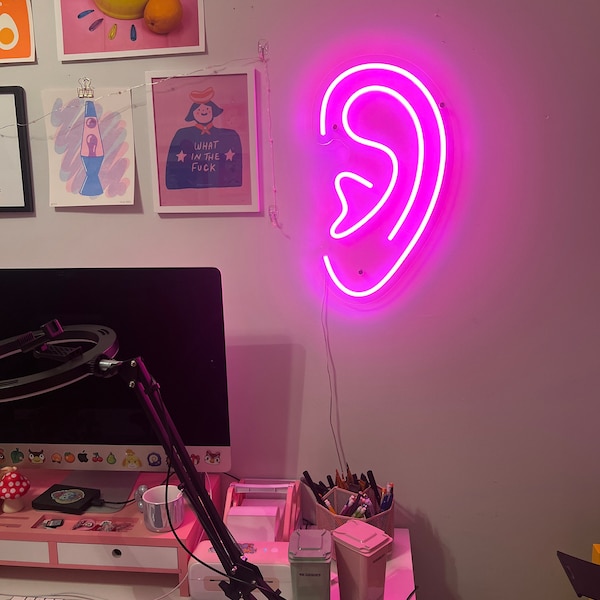 Ear Neon Sign, Human Ear Led Light, Ear Led Neon Sign, Custom Human ...