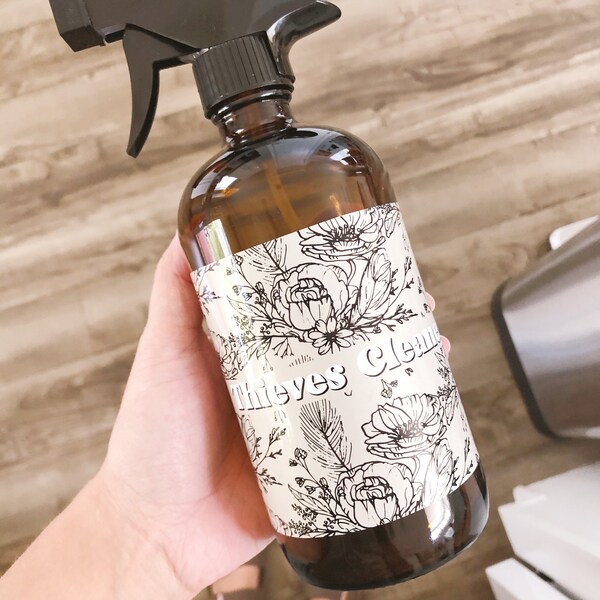 Spray Bottle Labels, Waterproof Spray Bottle Labels for Kids, Essential ...