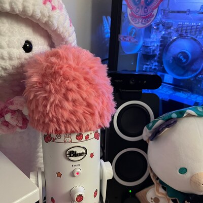 Crocheted Blue Yeti Mic Fuzzy Windscreen Pop Filter Custom, MADE TO ...