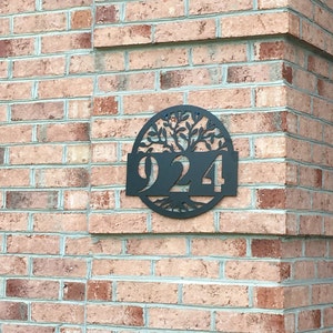 Custom Metal Address Sign, Metal House Numbers, Metal Address Plaque ...