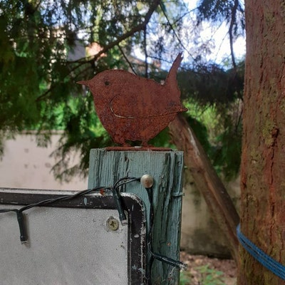 Rusty Metal Wren Steel Wren Decoration Jenny Wren Rusty Bird Wild Bird ...