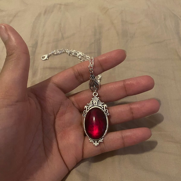 Gothic Jewelry, Vampire Necklace, Bloody Jewelry, Bat Necklace, Witch ...