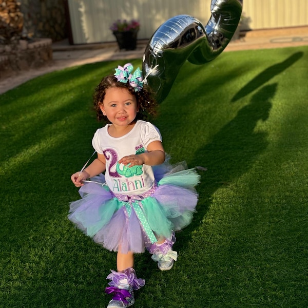 Dinosaur Birthday Tutu Set Girls,dino Birthday Tutu Set,girl Dino ...