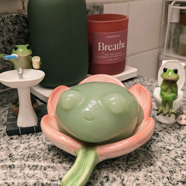 Mini Strawberry Frog Jelly Soap Vegan Jelly Soap Strawberry Shortcake ...