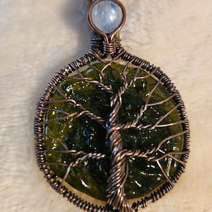 Red Fire Labradorite Pendant Copper Wire Wrapped Pendant Gemstone ...