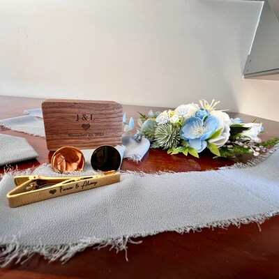 Personalised Engraved Groom Cufflinks, Lets Do This Cufflinks, Bride to ...