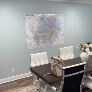 San Antonio/bexar County Detailed Region Wall Map W/zip Codes 2 Large ...