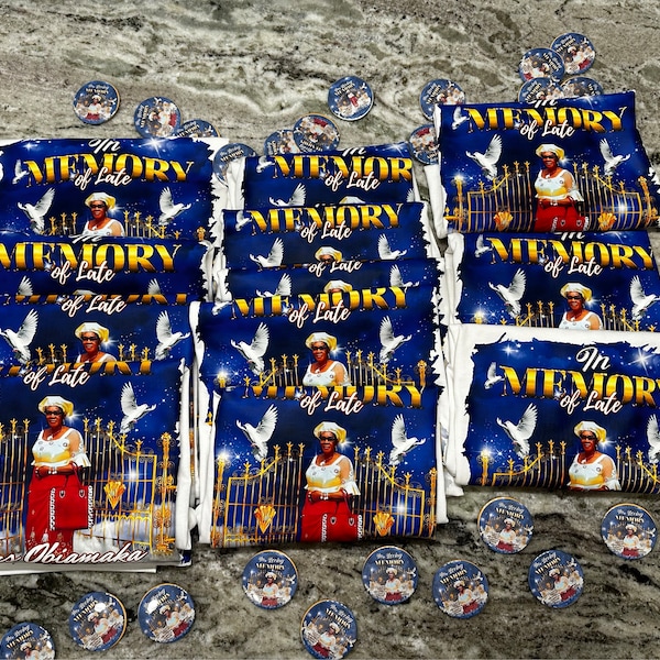 In Loving Memory PNG, Royal Blue Gold Heaven's Gate Memorial Background ...