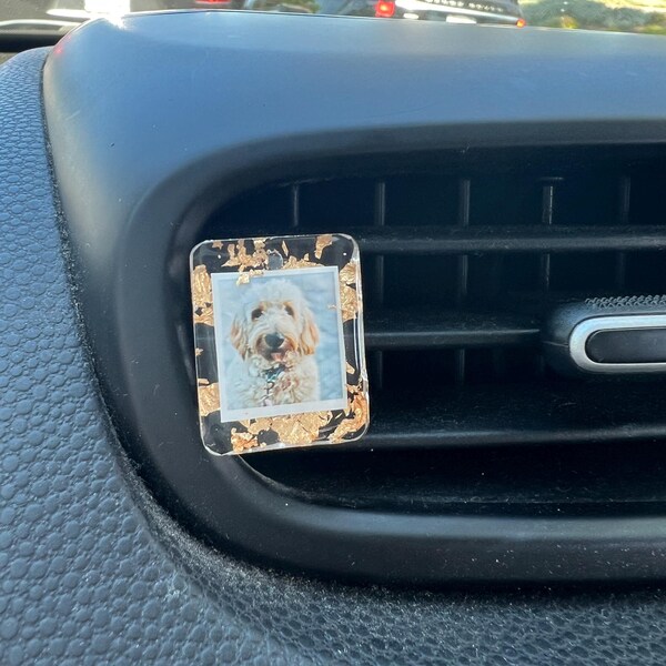 Mini Personalized Resin Photo Car Vent Clip, Anniversary/couples Gift ...