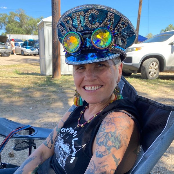 Captain Hat Birthday Gift Idea Holographic Captains Hat Holographic ...