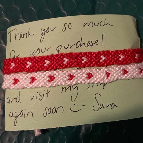 Tiny Heart Friendship Bracelet - Etsy