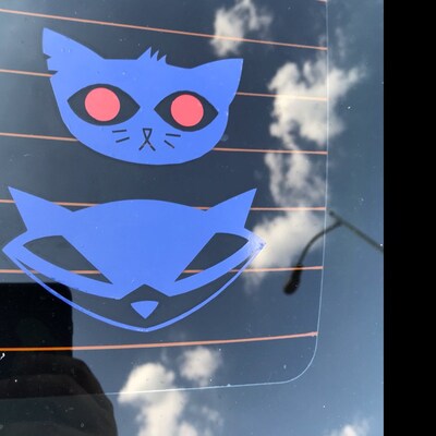 Sly Cooper Gang 1-color Vinyl Sticker Sly, Bentley, or Murray Inspired ...