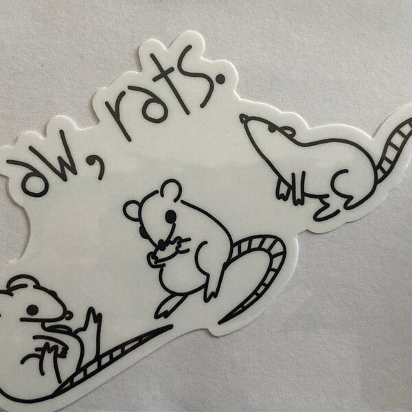 Aw Rats - Cute Rat Trio T-shirt - Short-sleeve Unisex - Sizes X-small ...