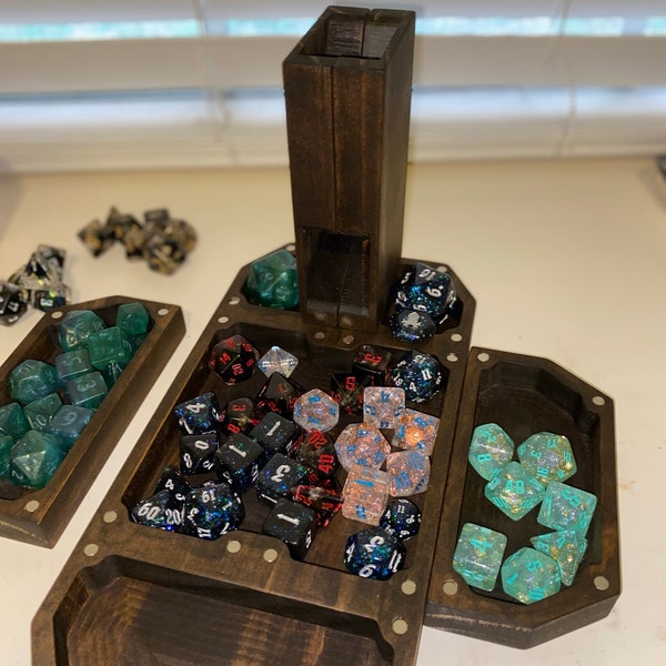 Portable Gamer's Dice Tower Set - Etsy