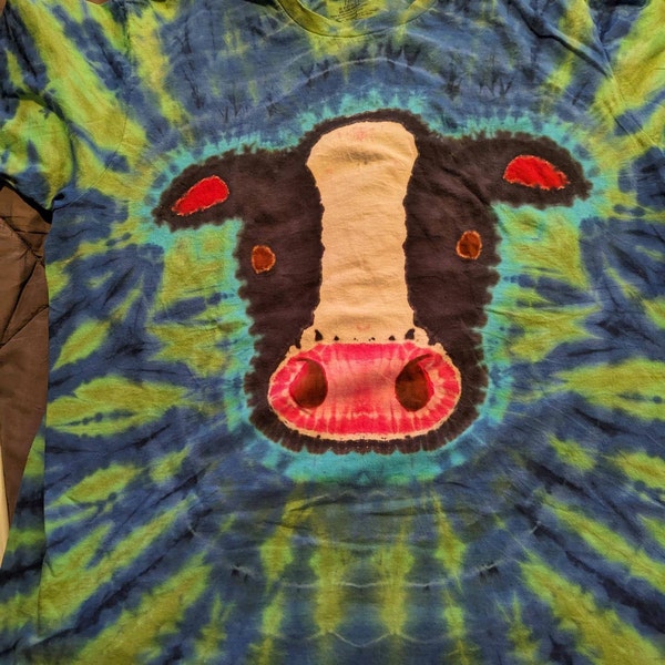 Cow Custom Tie Dyed Shirt (adult Sizes) - Etsy