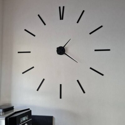 Large Modern Wall Clock White Elegance Huge Interior - Etsy