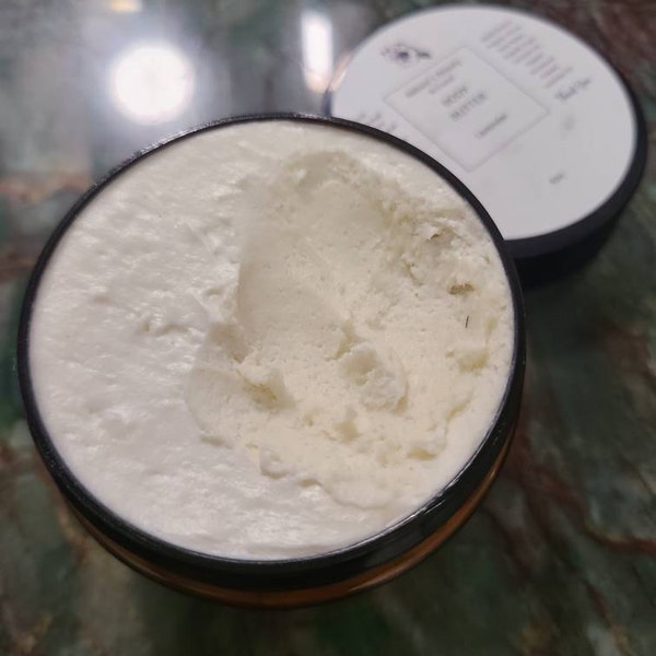 ORGANIC BODY BUTTER Whipped Organic Shea Butter Body Butter for Stretch ...