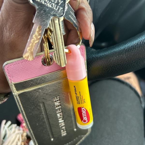 Lip Jam Keychain Cap Chapstick Holder Keychain Chapstick Keychain ...