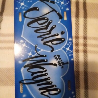 Custom Airbrushed Horses Running // Any Name // Front License Plate ...