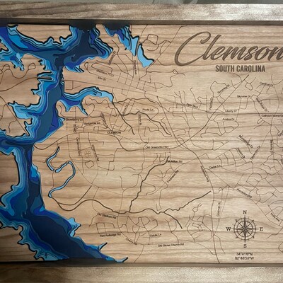Murrells Inlet Map Svg Lake Map Svg Bathymetic Map Svg - Etsy