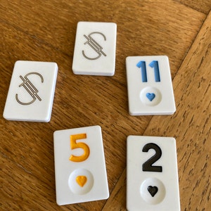 Custom Rummy Tiles Personalized Rumicube Tile Custom Rummikub Tiles ...