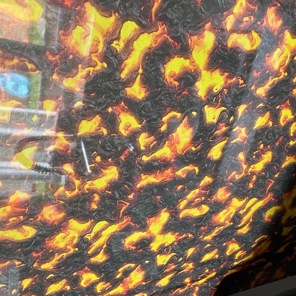 Lava Fabric - Lava by Bonnie Phantasm - Lava Magma Volcano Fire Burning ...