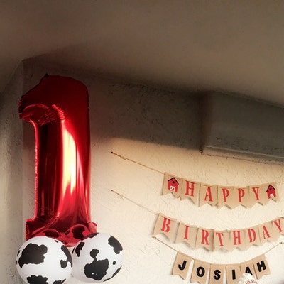 Number 1 RED Mylar Balloon 34 Number 1 Balloon ONE - Etsy