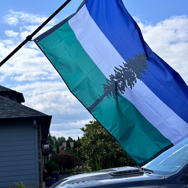Cascadia Doug Flag 3x5' Poly 200D - Etsy