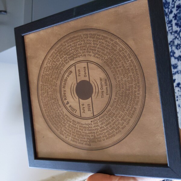 3rd Anniversary Gift First Favorit Dance Song Personalized Leather ...