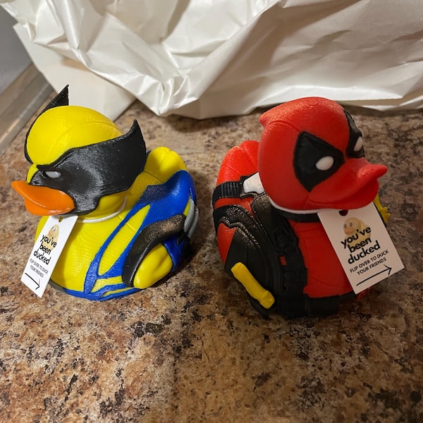 DEADPOOL and WOLVERINE Premium Ducks | Available in 4 Sizes | Deadpool ...