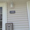 Nautical House Number Sign, Coastal Address Sign, Anchor Address Sign ...