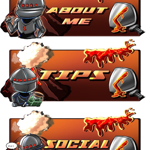 Custom Twitch Panels or Panel Twitch. Vtuber Panel, Pet Panel, Anime ...