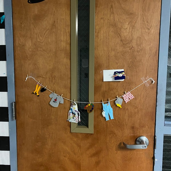 Pencil Bow Banner, Back to School Garland, Teacher Bunting, Classroom ...
