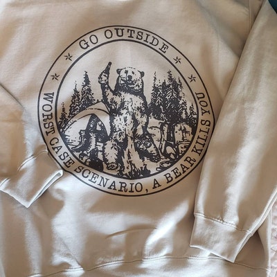 Worst Case Scenario Sweatshirt, Mountain Themed T Shirt, Hiking Tees ...