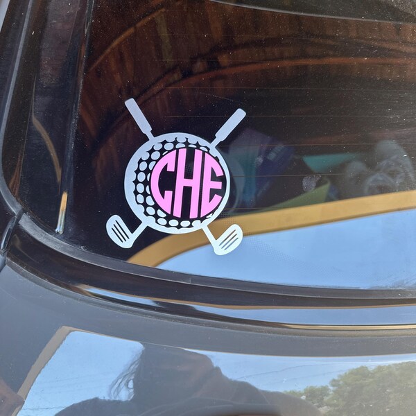 Golf Decal | Sports Decal | Personalized Golf Decal | Car Window Decal ...