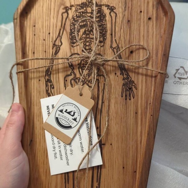 Coffin Skeleton Gothic Charcuterie Serving Tray Grazing Board Cheese ...