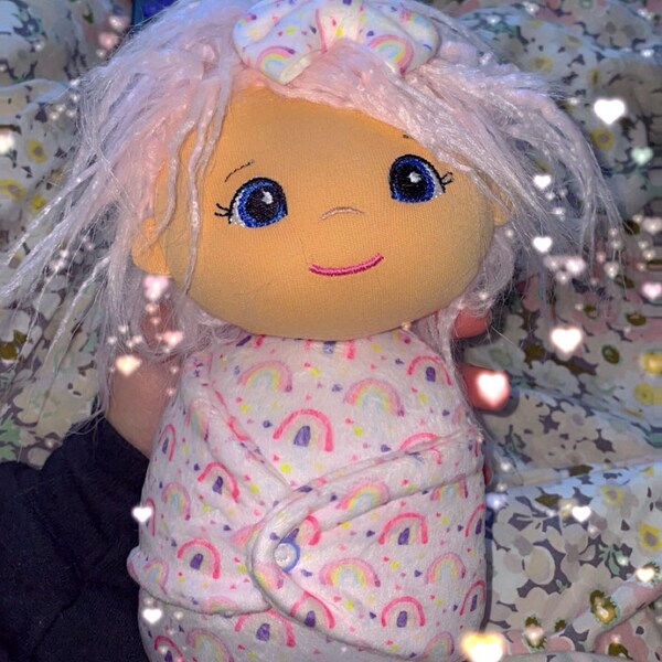 Swaddle Baby Doll "woodland" Print Minky Handmade Waldorf Inspired ...