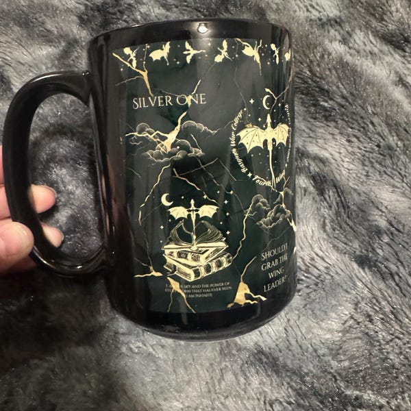 Fourth Wing Mug Bookish Dragon Mug Romantasy Mug for Xaden Riorson Fans ...