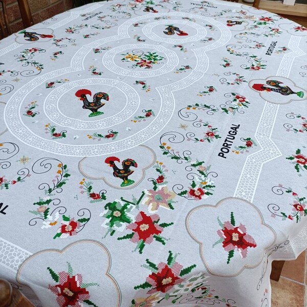 Portuguese Table Cloth Traditional Different Design 150x200, Colourful ...