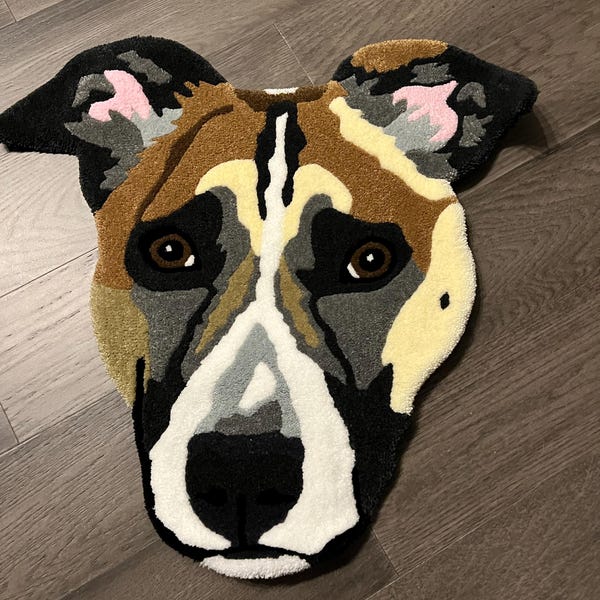 Panther Tufted Rug, Handmade Custom Rug, American Traditional Panther ...