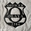 Personalized Police Sign for Home, Metal Wall Art, Police Officer Gifts ...
