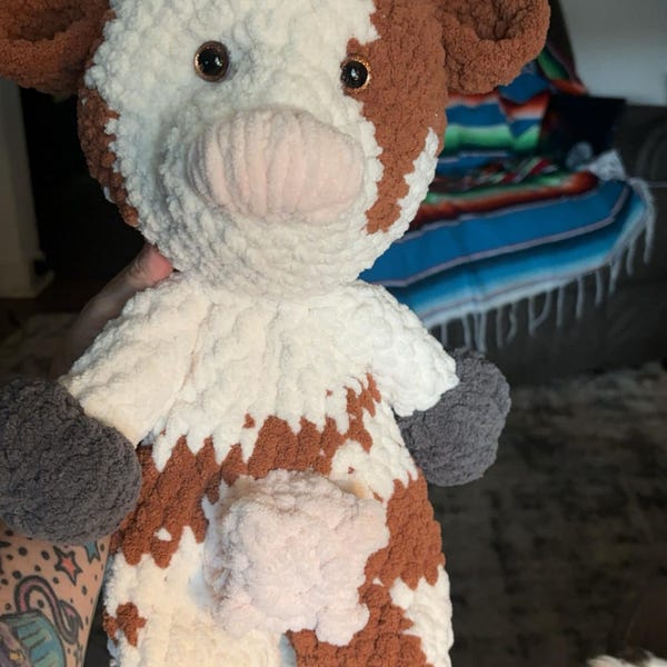 Benny and Bonnie the Cows Pattern | Crochet Cow and Highland Cow ...